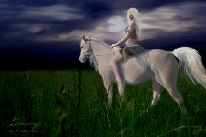 File:Dany and silver in the Dothraki Sea.jpg - 冰与火之歌中文维基 | A Song of ...