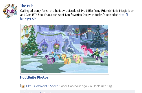 文件:The Hub Facebook Derpy mention.png - 小马中文维基 | MLP中文维基 | 我的小马驹：友谊就是魔法 ...