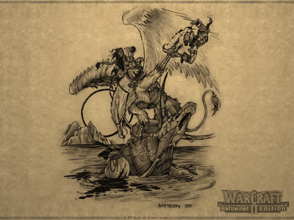 文件:Gryphon attack WC2 wallpaper.jpg - 魔兽世界中文维基，自由编辑的魔兽资料库 - 灰机wiki - 北京 ...